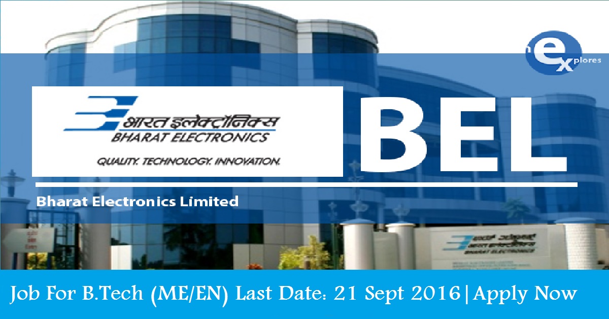 Bharat Electrnoics Limited (BEL) recruitment 2016 for mechanical ...